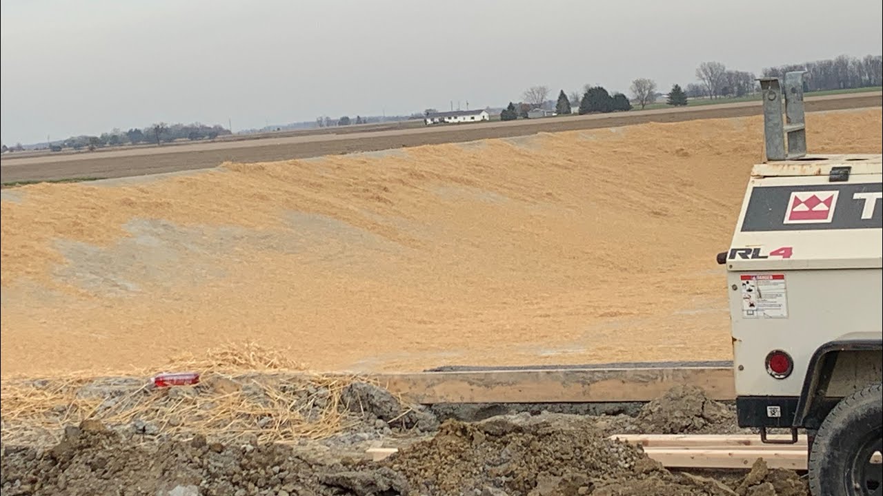 Back to finish the manure lagoon - YouTube