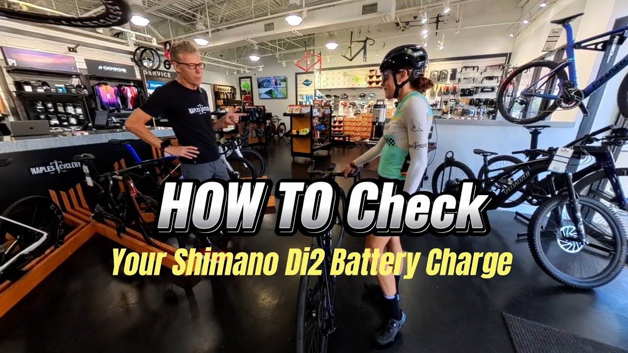 How to check the charge of your Shimano Di2 battery. - YouTube