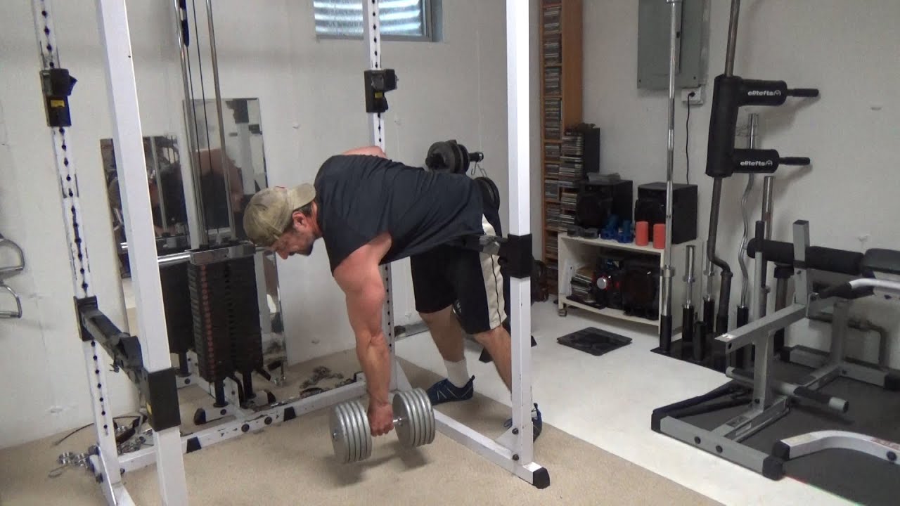 Hip-Braced One-Arm Dumbbell Rows For Building The Back - YouTube