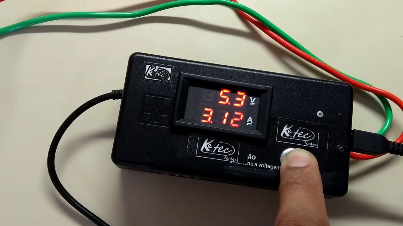 TESTE FONTE, KETEC PARA RASPBERRY PI 5V 3A - YouTube