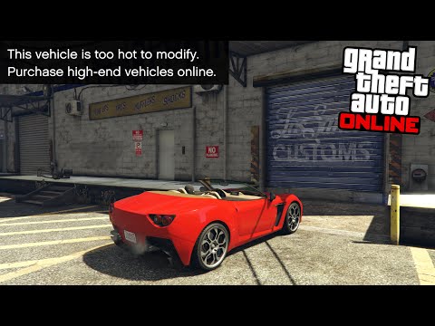 GTA Online - This vehicle is too hot to modify. Purchase high-end vehicles online.