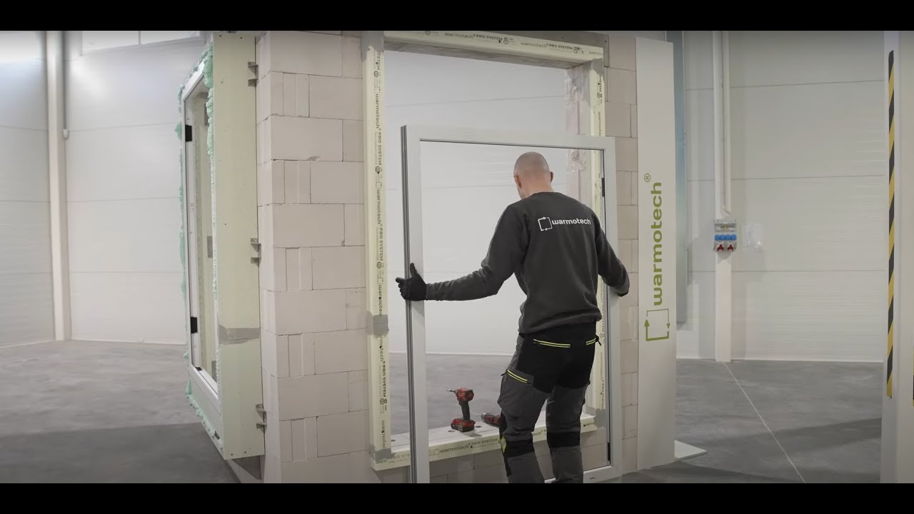 How to install window in thermal insulation layer. Warmotech PRO pre ...