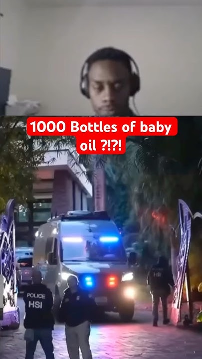 TayWill Reacts to P.Diddy’s 1000 bottles of baby oil 😱 #pdiddy #diddy #babyoil #diddycombs # ...