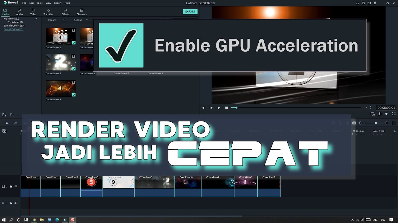 Setting GPU di Filmora agar Rendering Lebih Cepat [ Tips ] - YouTube