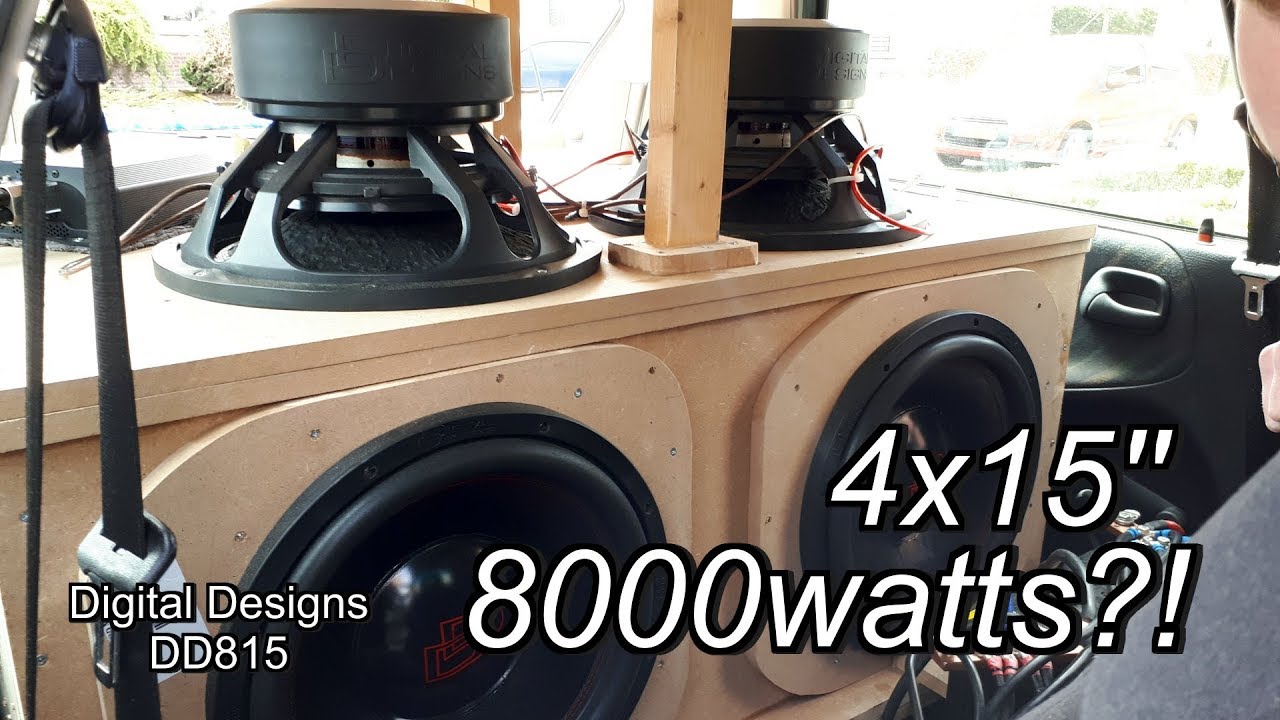 4x DD815 on 8k!! Soundigital SD8000.1D // Digital Designs DD815 - YouTube