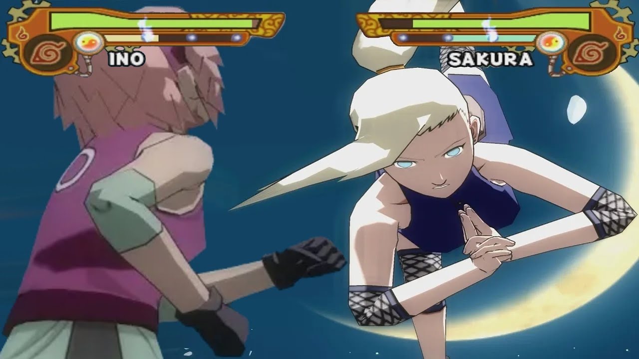 {Ino Vs Sakura} Naruto Shippuden Ultimate Ninja 5 - YouTube