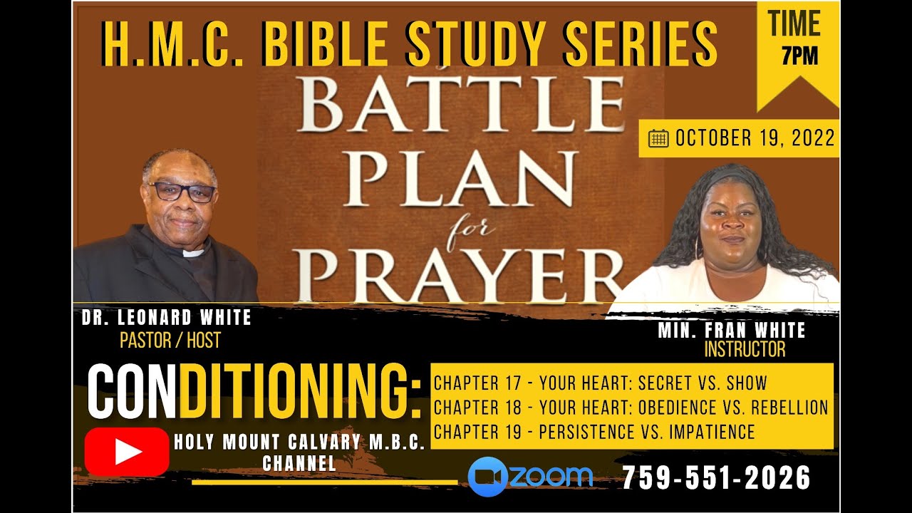Battle Plan for Prayer: Conditioning w/ Min. Fran White - YouTube