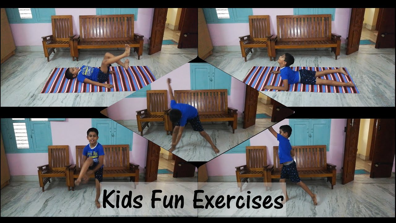 Kids Fun & Simple Exercises | Physical Activity for Kids | Lockdown ...