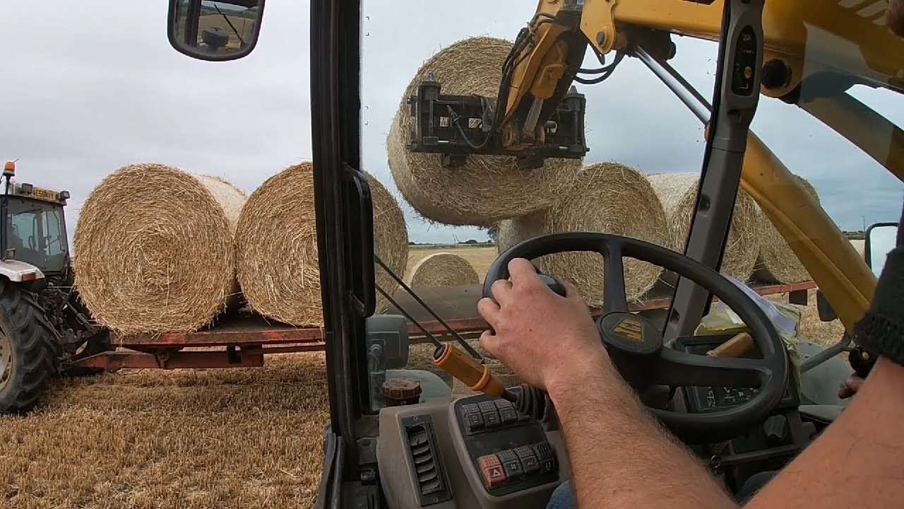 Bale Stacking & Prep For More Of Harvest - YouTube