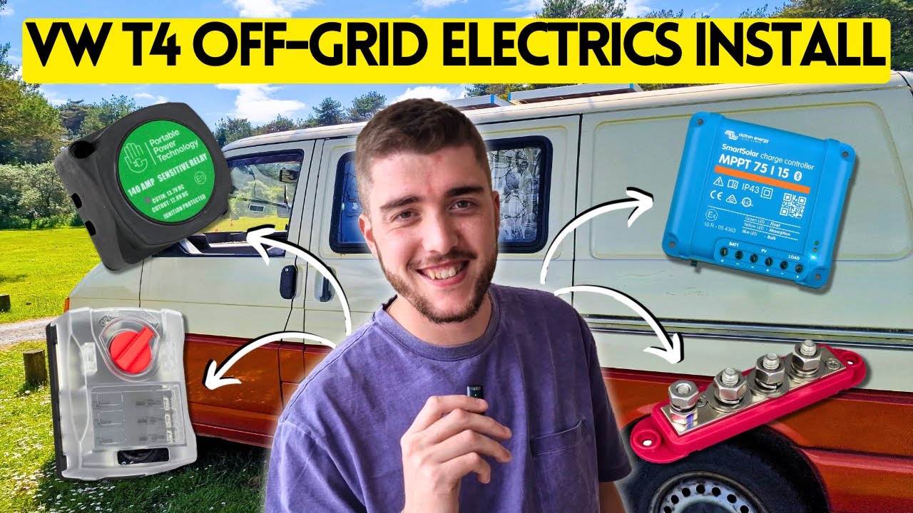 OFF-GRID 12v Electrics Install | VW T4 Transporter Van Conversion - YouTube