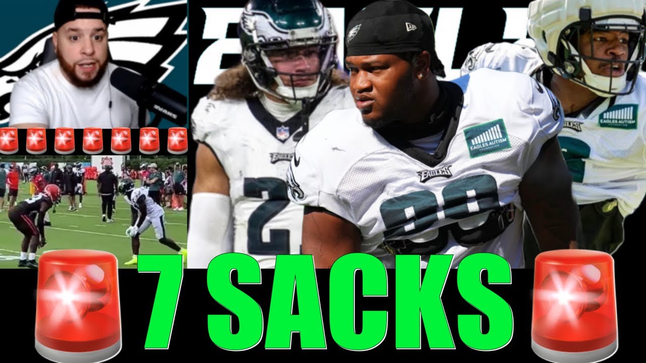 Eagles had 7 SACKS on Browns in JOINT PRACTICE! AJ Brown SHOWS OUT ...