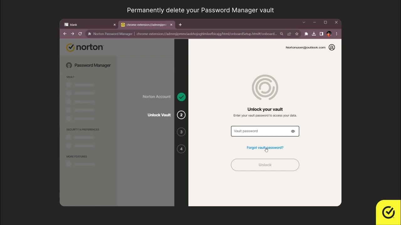 How to permanently delete your Norton Password Manager vault - YouTube