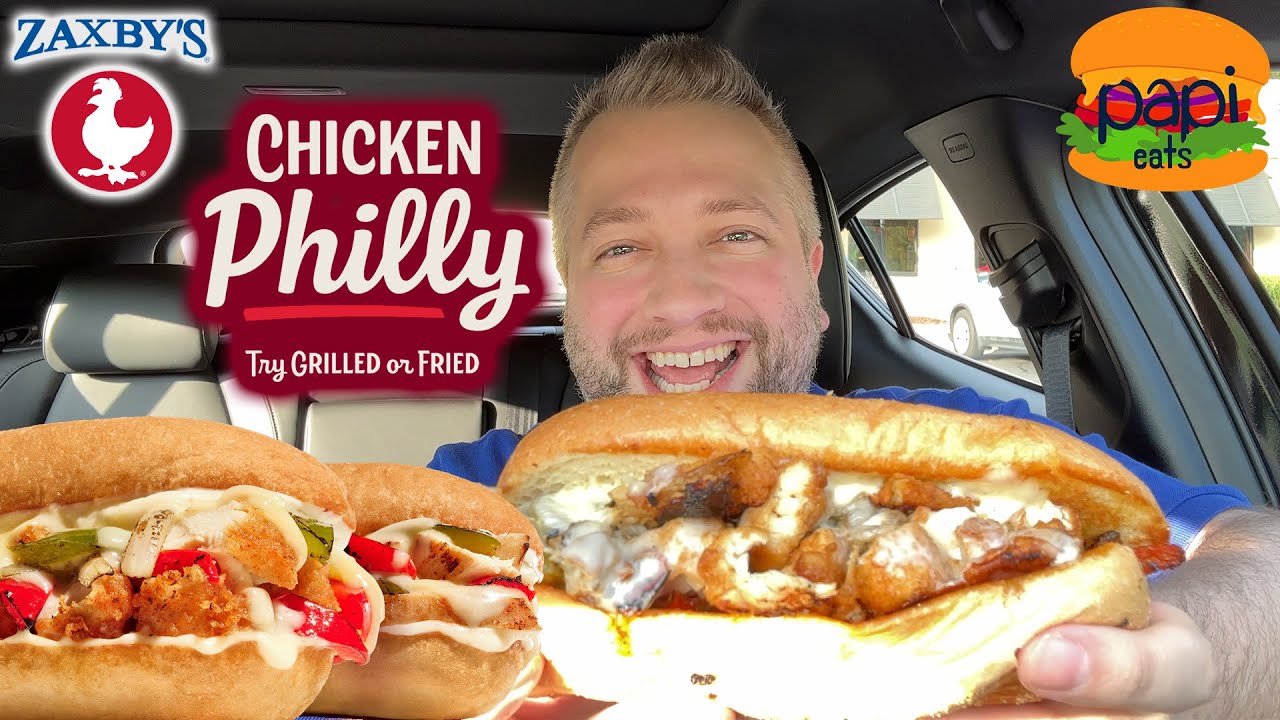 Zaxby's NEW Chicken Philly Sandwich Review - YouTube
