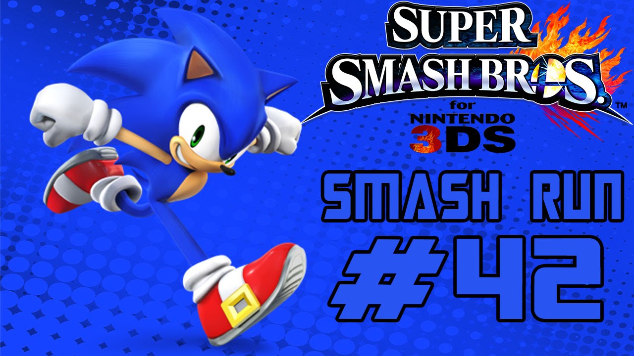 Super Smash Bros. for 3DS - Walkthrough Part 42 Smash Run: Sonic - YouTube