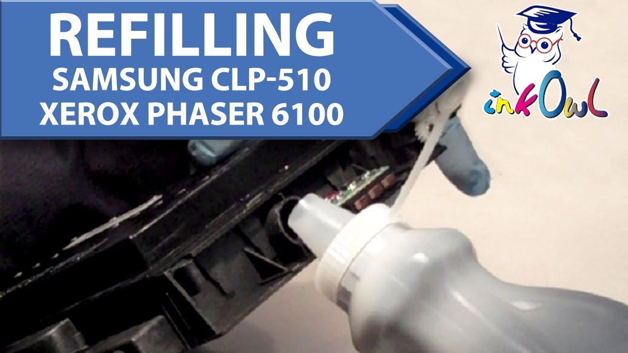 How to Refill Samsung CLP-510 and Xerox Phaser 6100 Toner Cartridges ...