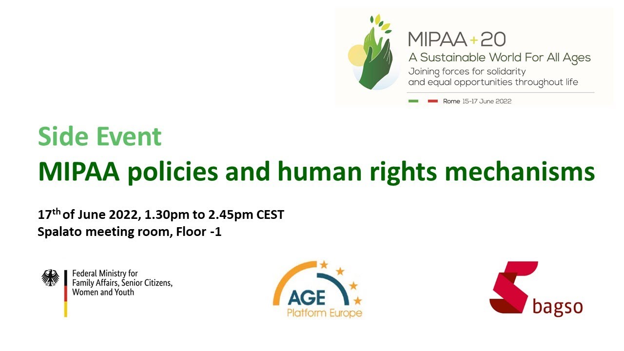 BAGSO Side Event MIPAA policies and human rights mechanisms - YouTube