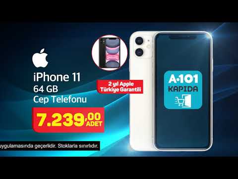 Teknoloji Ucuza Geliyor! Iphone 11 64 GB Cep Telefonu 7.239 TL'ye A101 Kapıda uygulamasında!