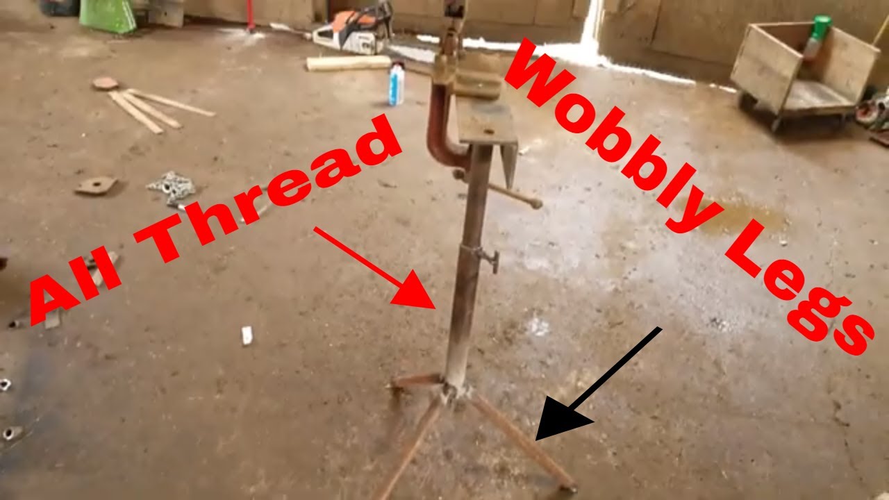 A Redneck Homemade Pipe Stand - YouTube