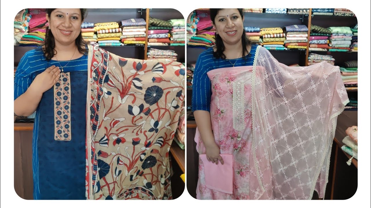 Cotton Salwar Suits below 1500 rupees @Kathysclothingstore - YouTube