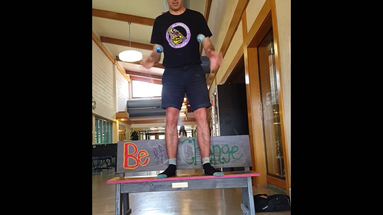 6-ball Force Bounce Juggling World Record 1604c catches 5:48 WR #57 ...