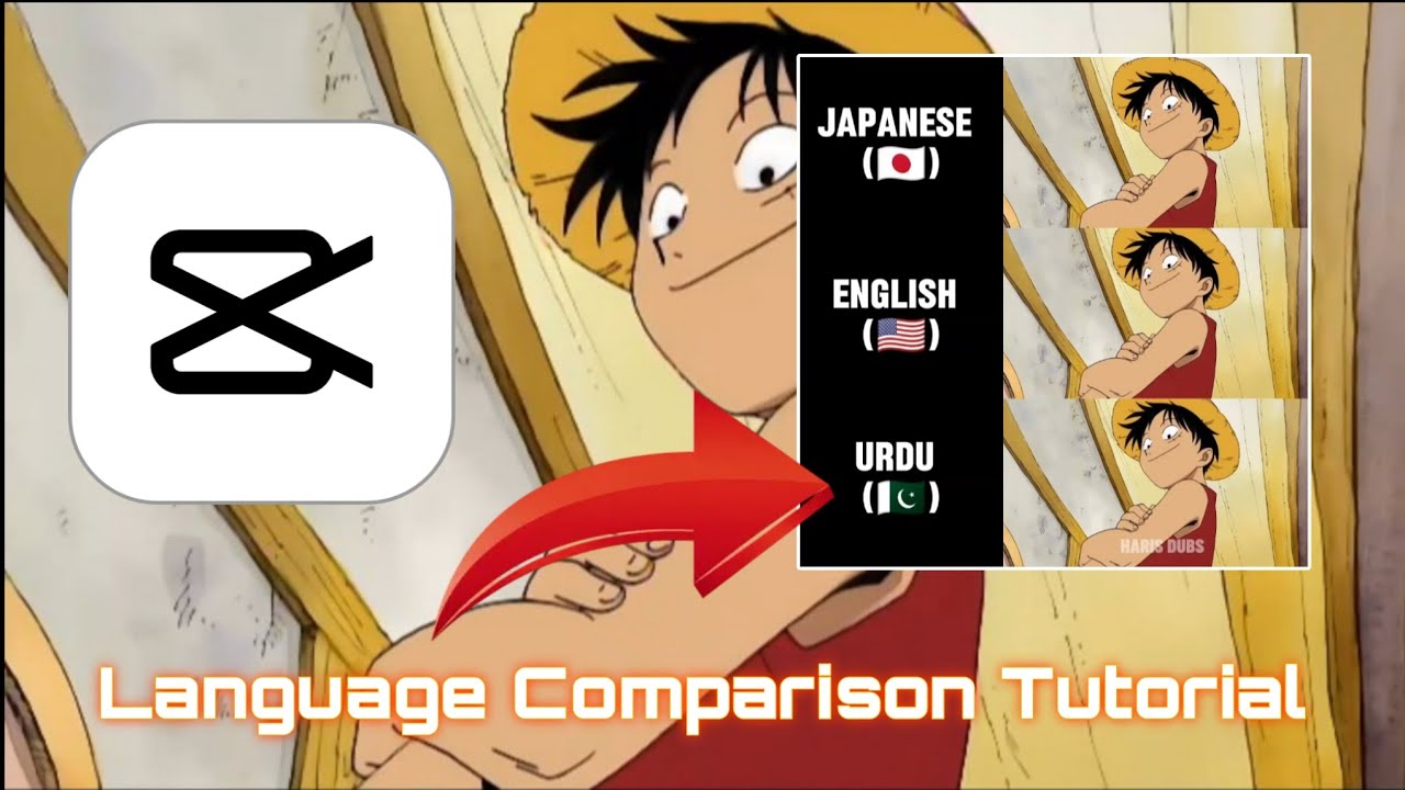 How to make Anime Language Comparison videos on Capcut! Urdu/Hindi ...