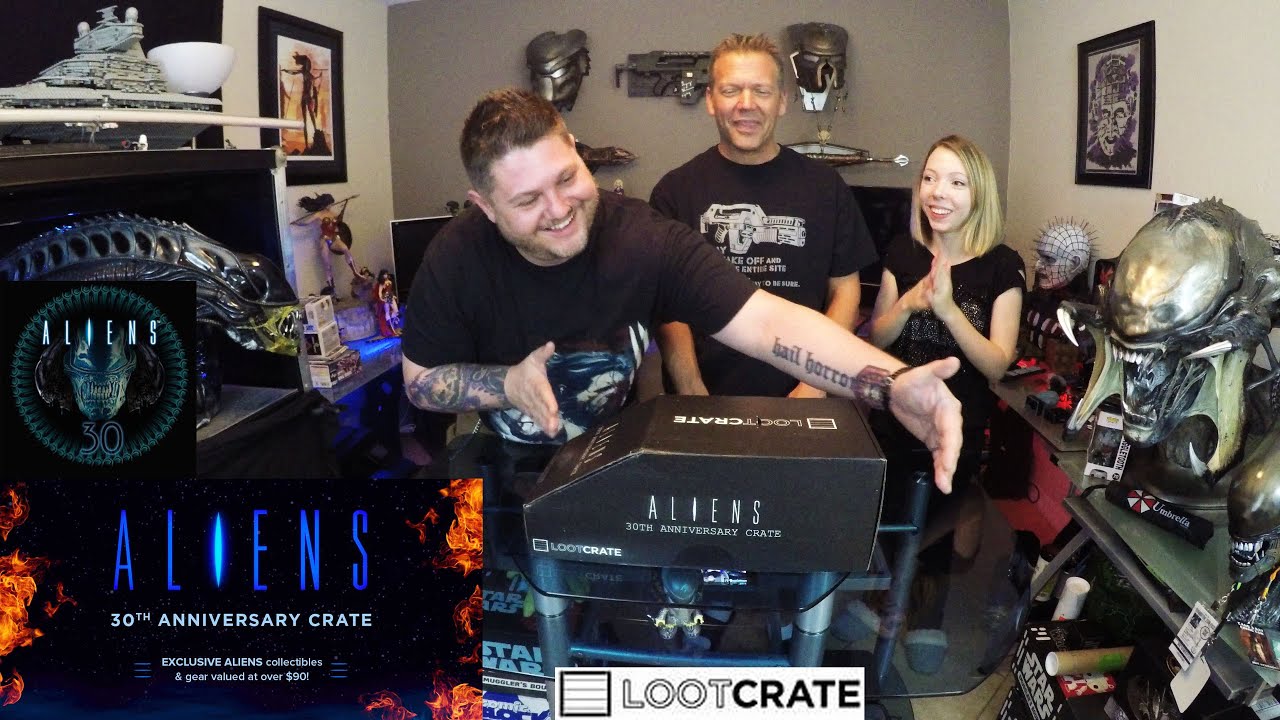 Aliens 30th Anniversary Loot Crate Unboxing | Guru Reviews - YouTube