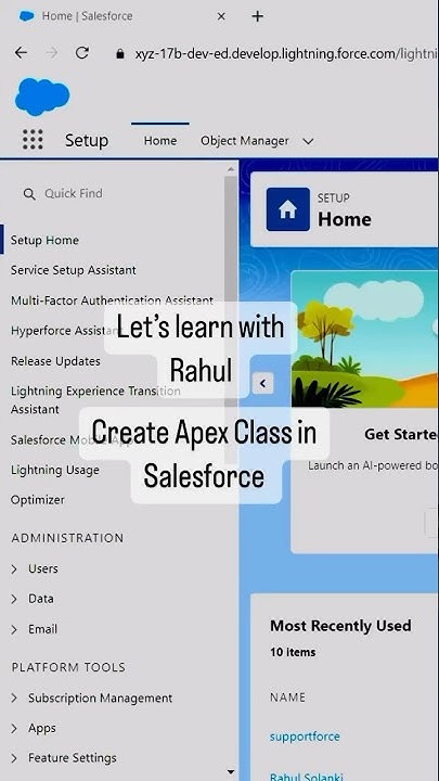 Create a Apex Class in Salesforce.🙂 - YouTube