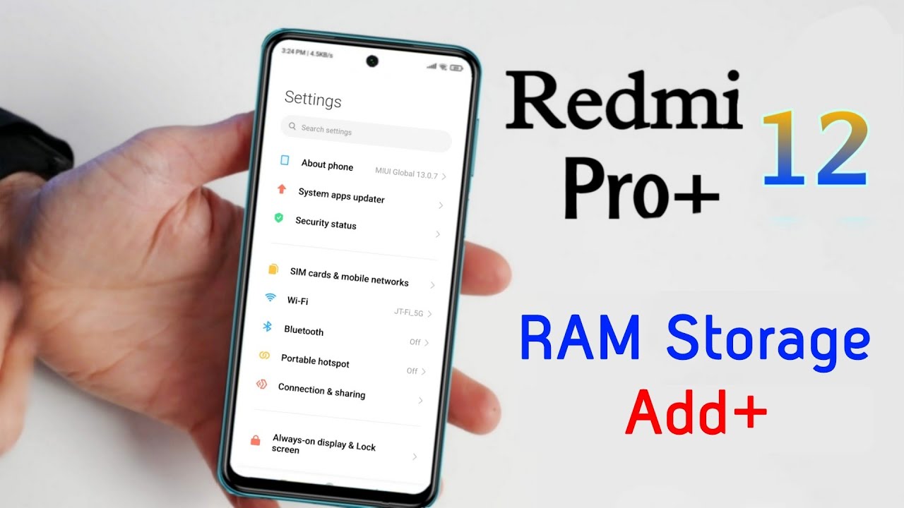 Redmi Note 12 Pro+ Add Virtual RAM Storage | How to Extension RAM on ...