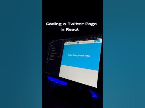 Coding Twitter Page in React #code #programming #coding #shorts #youtubeshorts - YouTube