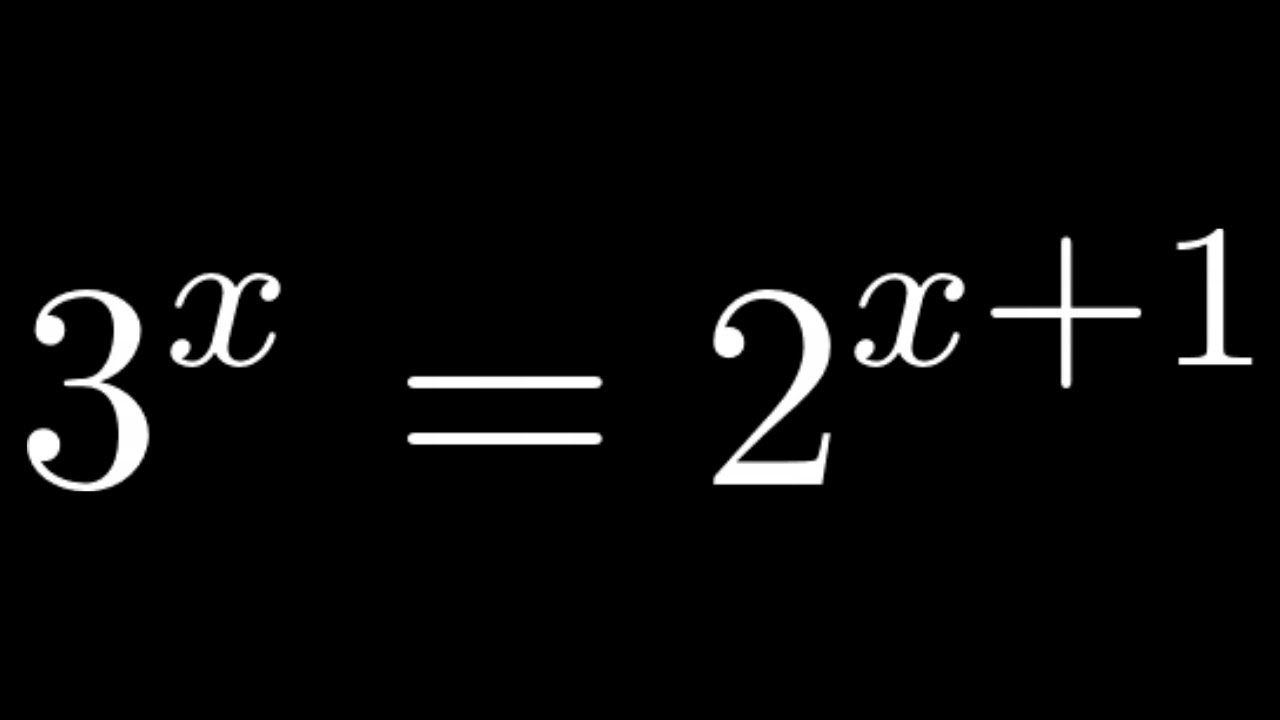 How To Solve An Exponential Equation With Unlike Bases By Using The how-to-solve-an-exponential-equation-with-unlike-bases-by-using-the
