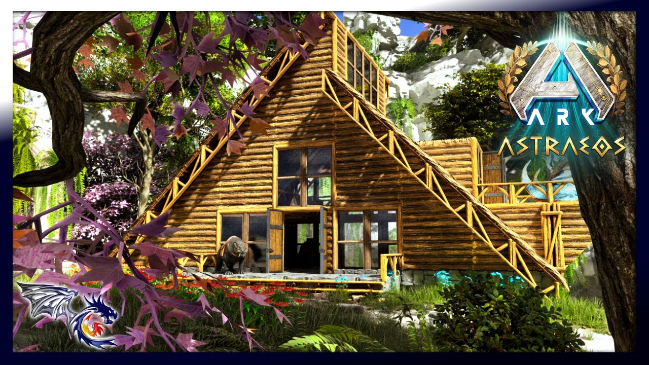 Building Our Small Waterfall Cabin [Part 1] | ARK: Astraeos Ascended #4 ...