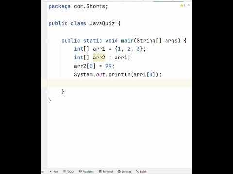 JAVA Array Problem stmt 3 #python #java #course #coding #javadevelopment #dotnettutorial - YouTube
