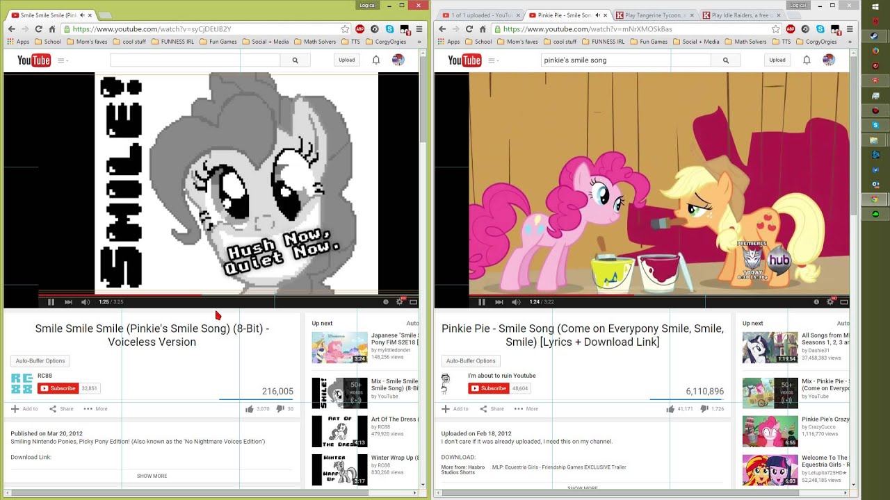 Pinkie's Smile Song (8-bit and Original AT THE SAME TIME) - YouTube
