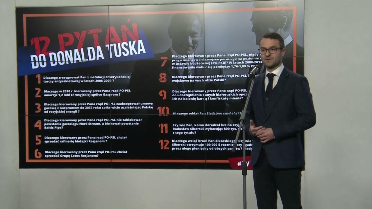 Pytania padły, odpowiedzi nadal brak. Politycy PiS punktują Tuska - YouTube
