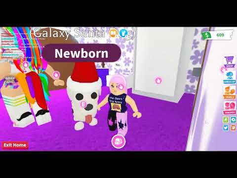 Adopt Me : With Pink : Galaxy Santa Dog (Lol) - YouTube