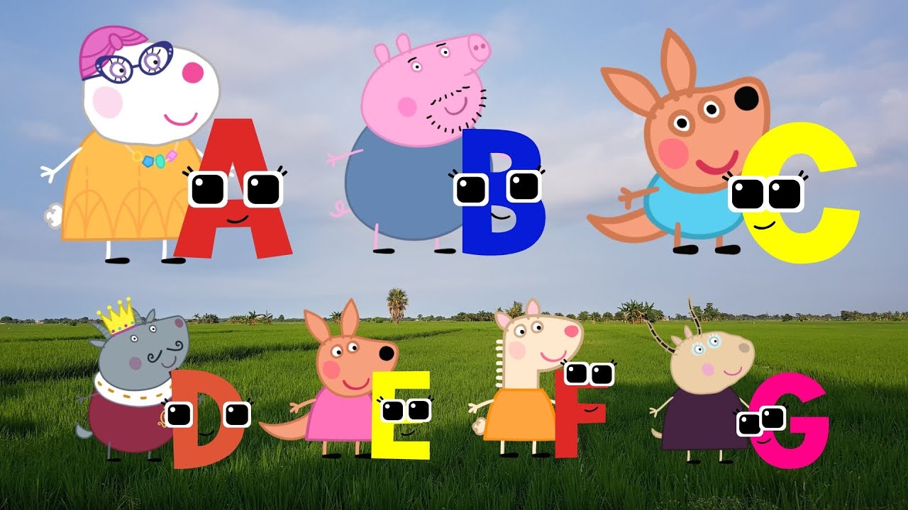 Peppa Pig + Wonderland ABC Phonics Song | A to Z Alphabet Learning for ...