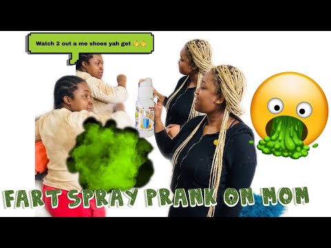 FART SPRAY PRANK ON MY MOM OMG SHE FLIPPED O-100 REAL QUICK | MOM EMBARRASS ME INFRONT OF BOYFRIEND