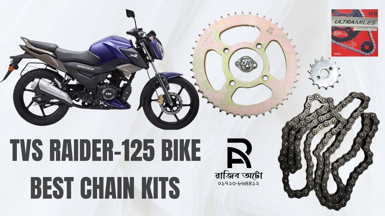 BEST CHAIN KITS FOR TVS RAIDER-125 || ORDER FOR INBOX OUR FACEBOOK PAGE ...