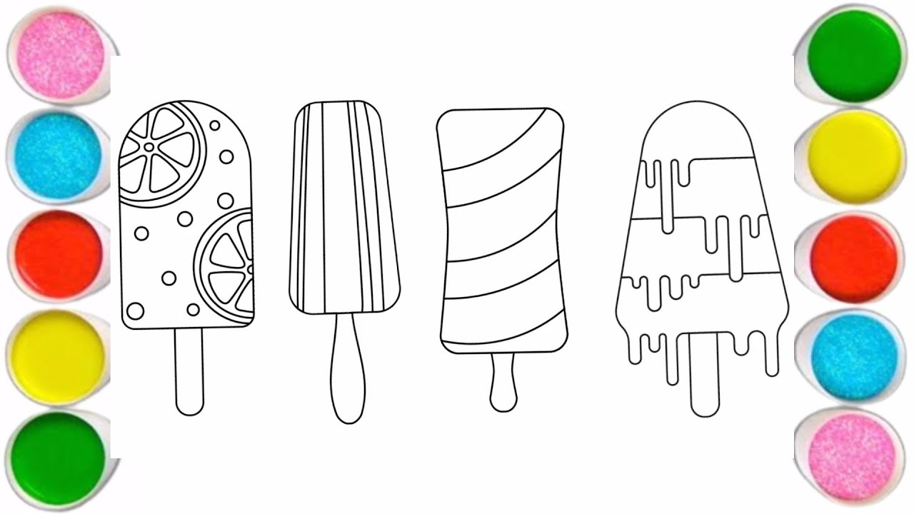 MEWARNAI ICE CREAM - YouTube