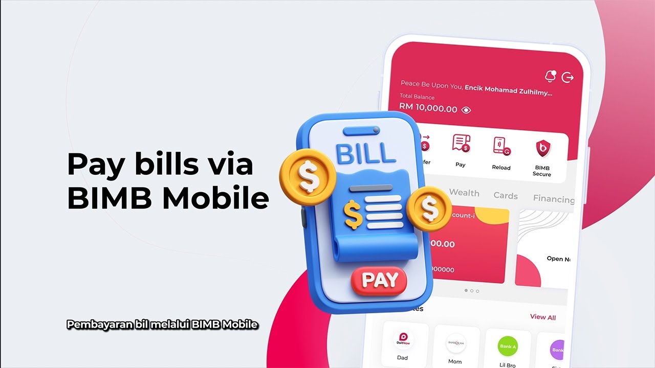 BIMB Mobile User’s Guide: How to Pay Bills - YouTube