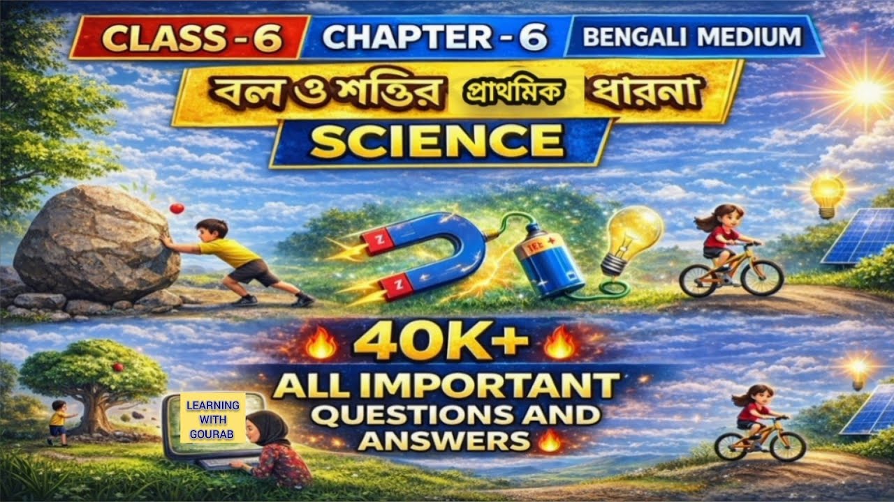 CLASS-6//WBBSE//Bengali Medium//Science//Chapter-6//All Important🌟 ...