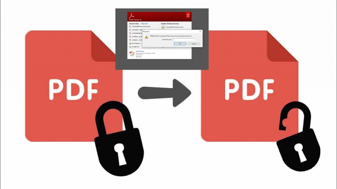 Cara Buka File PDF Yang Di Kunci, Pasword | TERBARU - YouTube