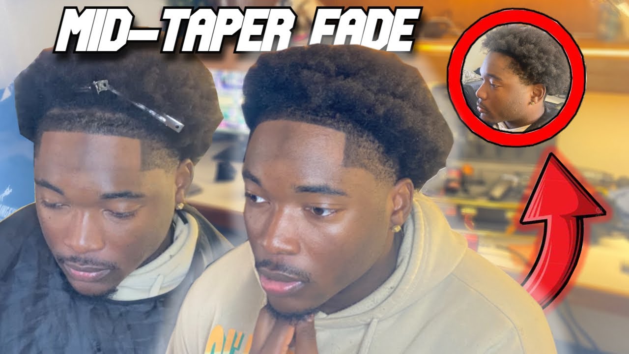HOW TO PEFECTLY FADE 4C HAIR!! | EASY MID TAPER TUTORIAL FOR BEGINNERS ...