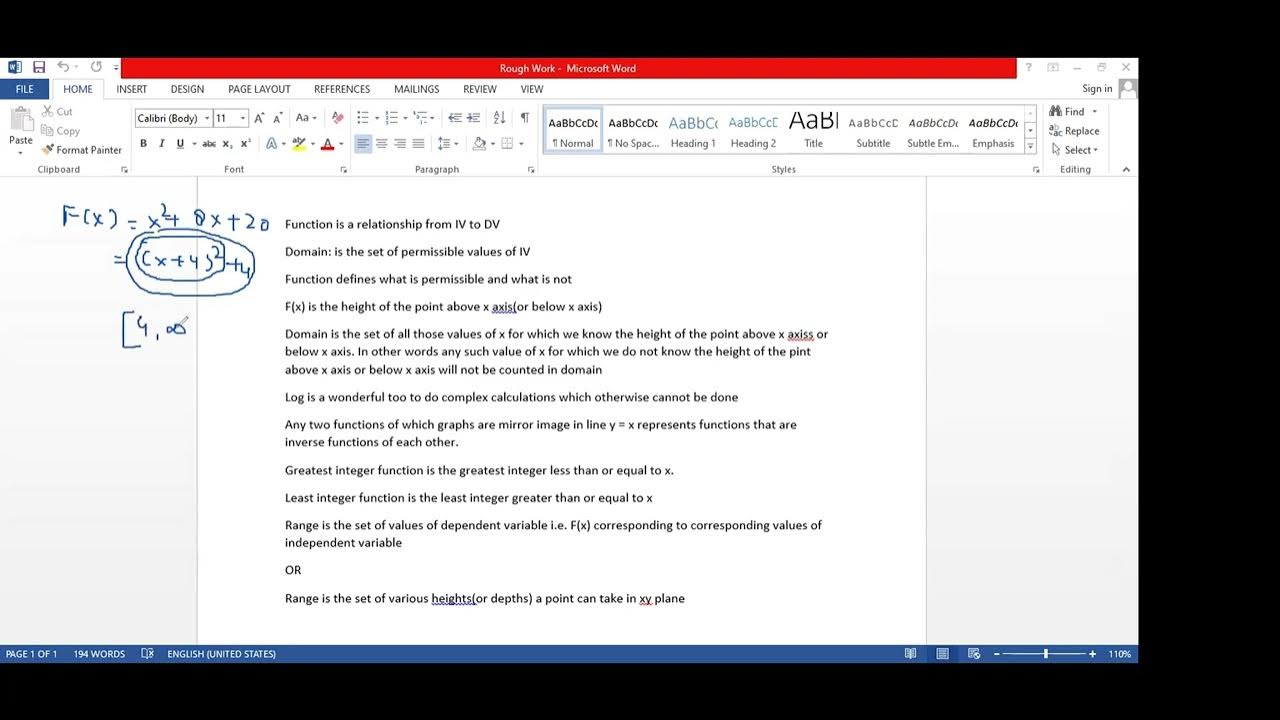 Functions Class 3 Part 1 - YouTube