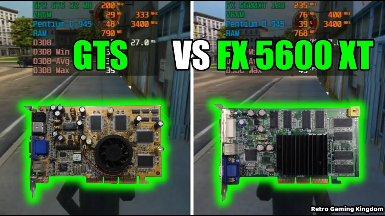 GeForce2 GTS vs GeForce FX 5600 XT - Test In 8 Games (Capture Card ...