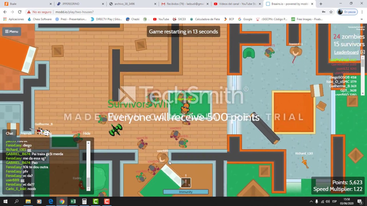 Primera vez jugando//Brains.io - YouTube