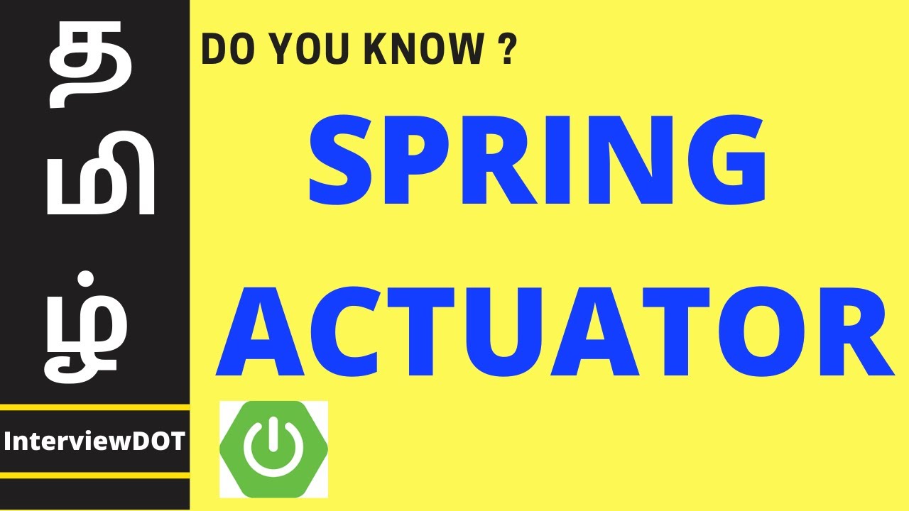 Tamil Spring Boot Actuator Demo Youtube