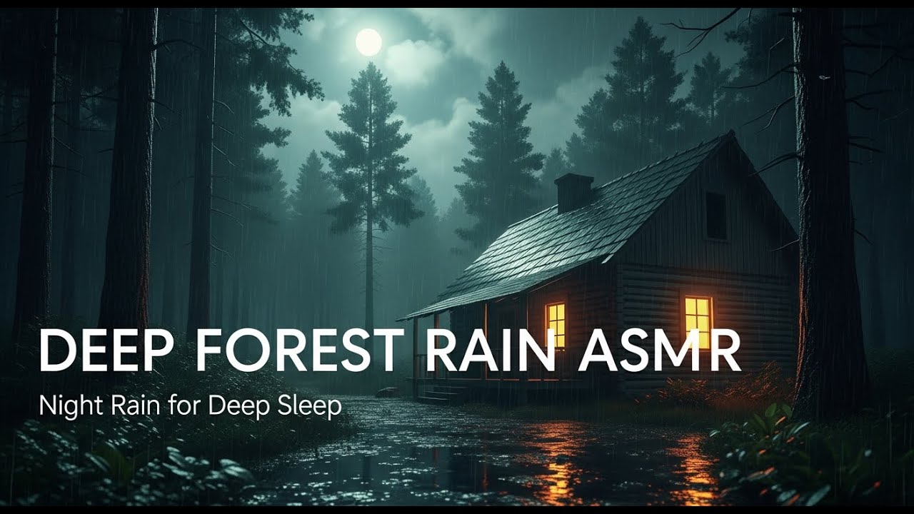 Deep Forest Rain at Night 🌧️ ASMR | Peaceful Rainfall on a Beautiful ...