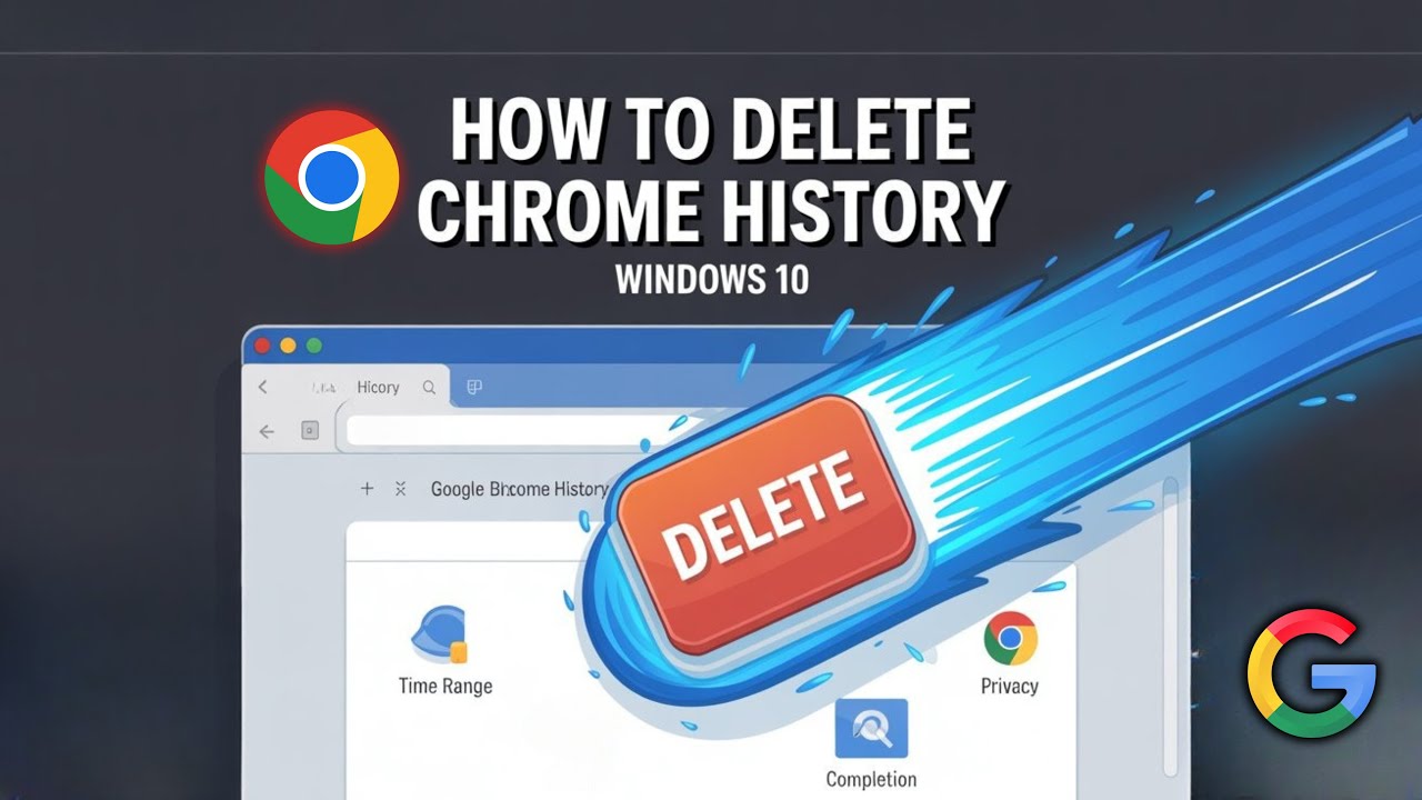 How To Delete Google Chrome History In Laptop Pc Windows 10 | Chrome ...