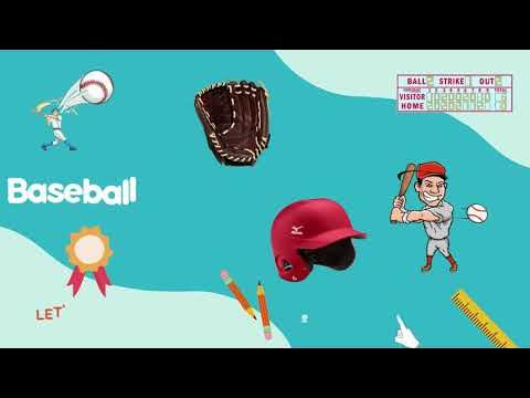 Kids Vocabulary Words - Baseball - Learn English for Kids - English ...
